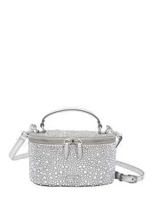 Valentino Garavani Vlogo Signature Mini Vanity Bag - Silver