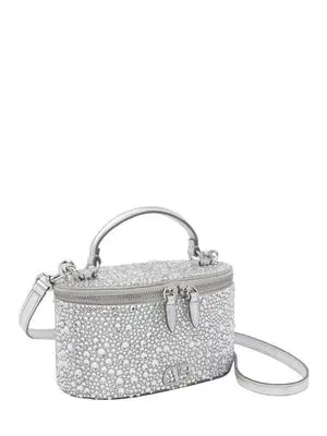 Valentino Garavani Vlogo Signature Mini Vanity Bag - Silver