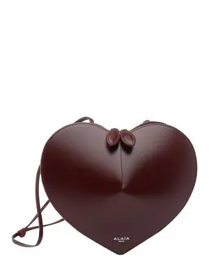 Alaïa Alaia Women Le Coeur Crossbody Bag Red