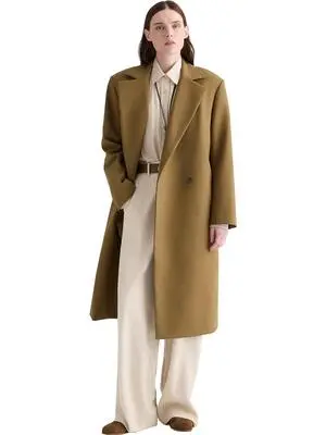 TWP Mikey Coat In Double Canvas - Kangaroo