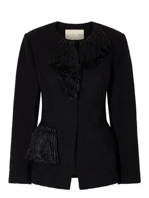 HEIRLOME Matilde Wool-blend Twill Jacket - Black