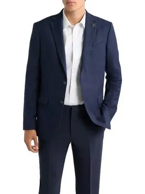 John Varvatos Bleecker Wool Suit Jacket - Navy