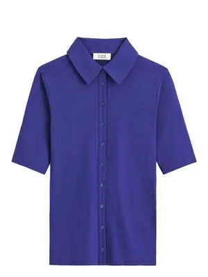 COS Sculpted Cotton-jersey Shirt