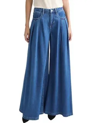 L'Agence Chayse High Waist Super Wide Leg Jeans - Towson