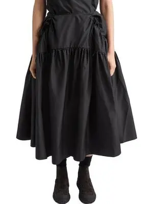 Cecilie Bahnsen Filly Recycled Faille Midi Skirt - Black