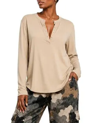 DAI MODA Button Up Long Sleeve T-shirt