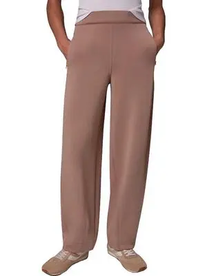 Donna Karan New York Jet Setter High Waist Barrel Leg Pants - Camel
