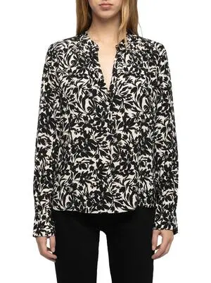 Zadig&Voltaire Tink Floral Print Top - Black