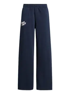 HAPPY CAMP3R Logo Wide Leg Sweatpants - Navy