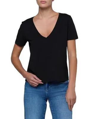 L'Agence Brianna Relaxed T-shirt - Black