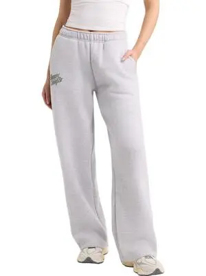 HAPPY CAMP3R Puff Series Wide Leg Sweatpants Heather Gray