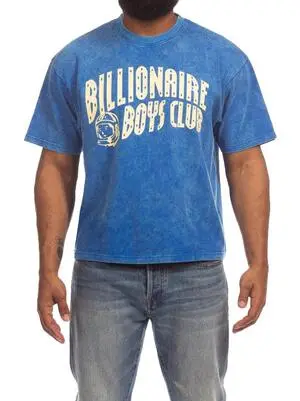 BILLIONAIRE BOYS CLUB Bb Faded Curve Cotton Graphic T-shirt - Lapis Blue