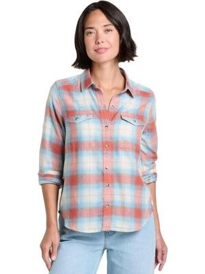 TOAD & CO Re-form Long Sleeve Shirt Almond Pattern
