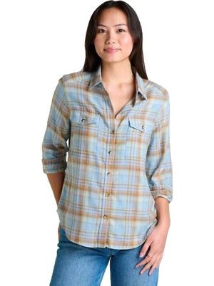 TOAD & CO Re-form Long Sleeve Shirt Weathered Blue Pattern