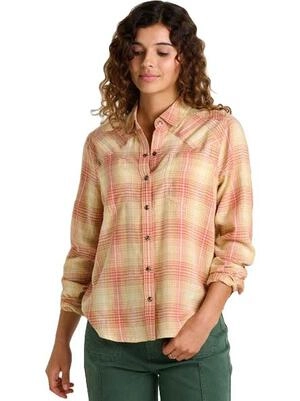 TOAD & CO Re-form Western Long Sleeve Shirt - Barley Pattern