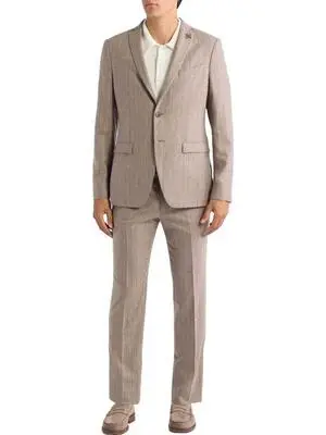 John Varvatos Wool Blend Suit - Brown