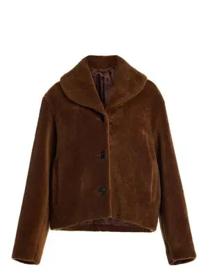 KALLMEYER Marlie Shawl-collar Wool Jacket - Brown