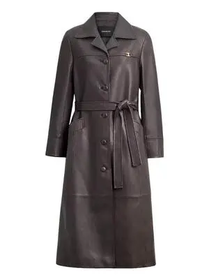 COACH Leather Trench