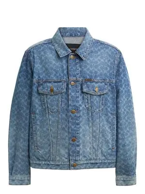 COACH Signature Denim Trucker Jacket - Cold Spring Medium Wash