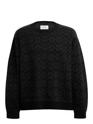 COACH Signature Crewneck Sweater