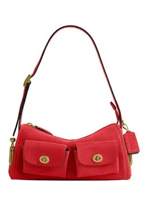 COACH Turnlock Haversack Bag 27 - Brass/candy Apple