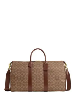 COACH Compass Bag 45 In Signature Upcraftedleather - Tan Multi