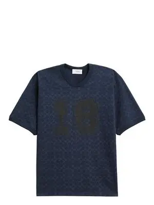 COACH Varsity T-shirt In Organic Cotton - Navy