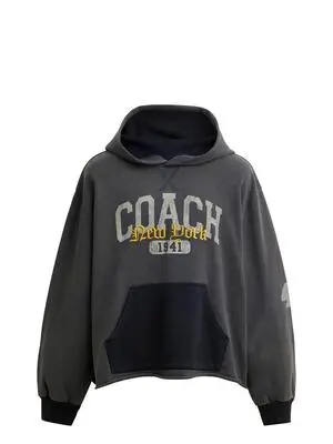 COACH OUTLET Twisted Heritage Hoodie - Navy