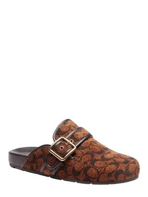 COACH OUTLET Archival Buckle Clog In Signature Chenille - Truffle