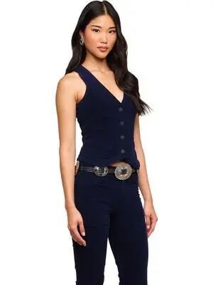 L'Agence Yelena Vest - Deep Midnight