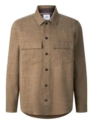 Bogner Heiko Virgin Wool Shirt Brown