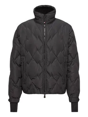 Moncler Bramans Diamond Quilted Short Down Jacket - Black