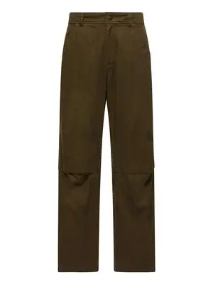 Moncler Straight Leg Cotton Pants - Green