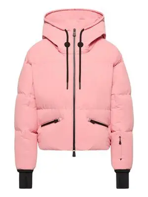 Moncler Allesaz Hooded Insulated Ski Jacket Pink