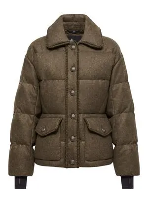 Moncler Monteain Loden Short Down Jacket Green