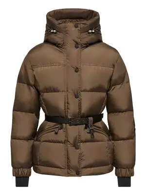 Moncler Salastrains Insulated Hooded Ski Jacket - Brown
