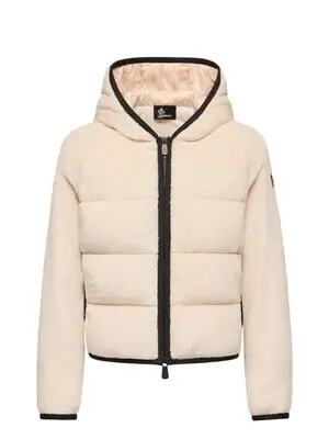 Moncler Polartec® Padded Zip-up Hoodie - Beige