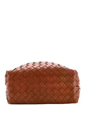 Bottega Veneta Andiamo Top Handle Bag Intrecciato Nappa Small Satchel Brown