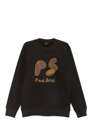 Paul Smith Logo-print Cotton Sweater - Brown