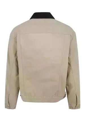 Carhartt Work In Progress Og Trucker Corduroy-collar Canvas Jacket - Neutrals