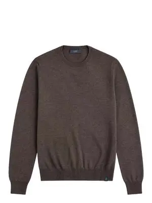FAY Crew-neck Long-sleeve Sweater - Brown