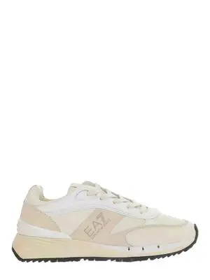 EA7 Otg Logo-print Panelled Sneakers - Neutrals