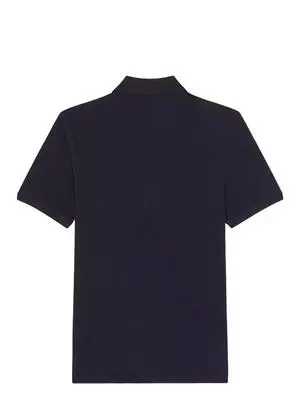 Givenchy Polo In Pique Cotton With Paris Embroidery - Blue