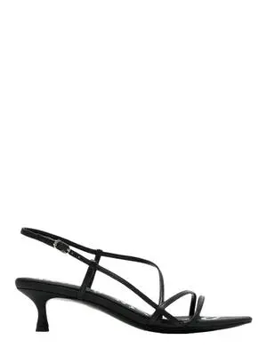 Sam Edelman Cora Strappy Leather Sandals - Black