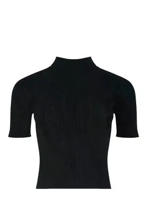 CFCL Ribbed-knit Short-sleeve Top