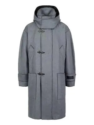 Iceberg Toggle-fastening Hooded Coat - Grey