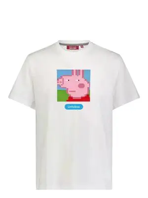 MOSTLY HEARD RARELY SEEN 8-BIT Pig-print T-shirt - White