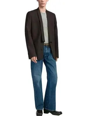 MAISON MARGIELA Minimal-collar Blazer - Brown