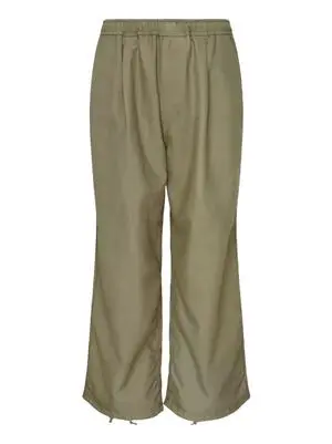Comme Des Garçons Elasticated Drawstring Trousers - Green