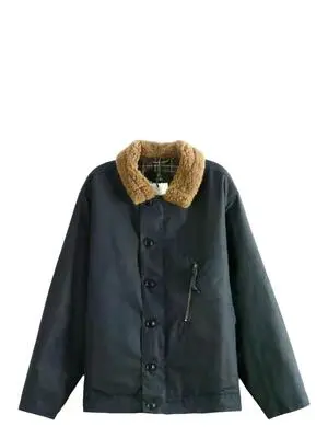 Barbour Macklow Waxed Jacket - Blue
